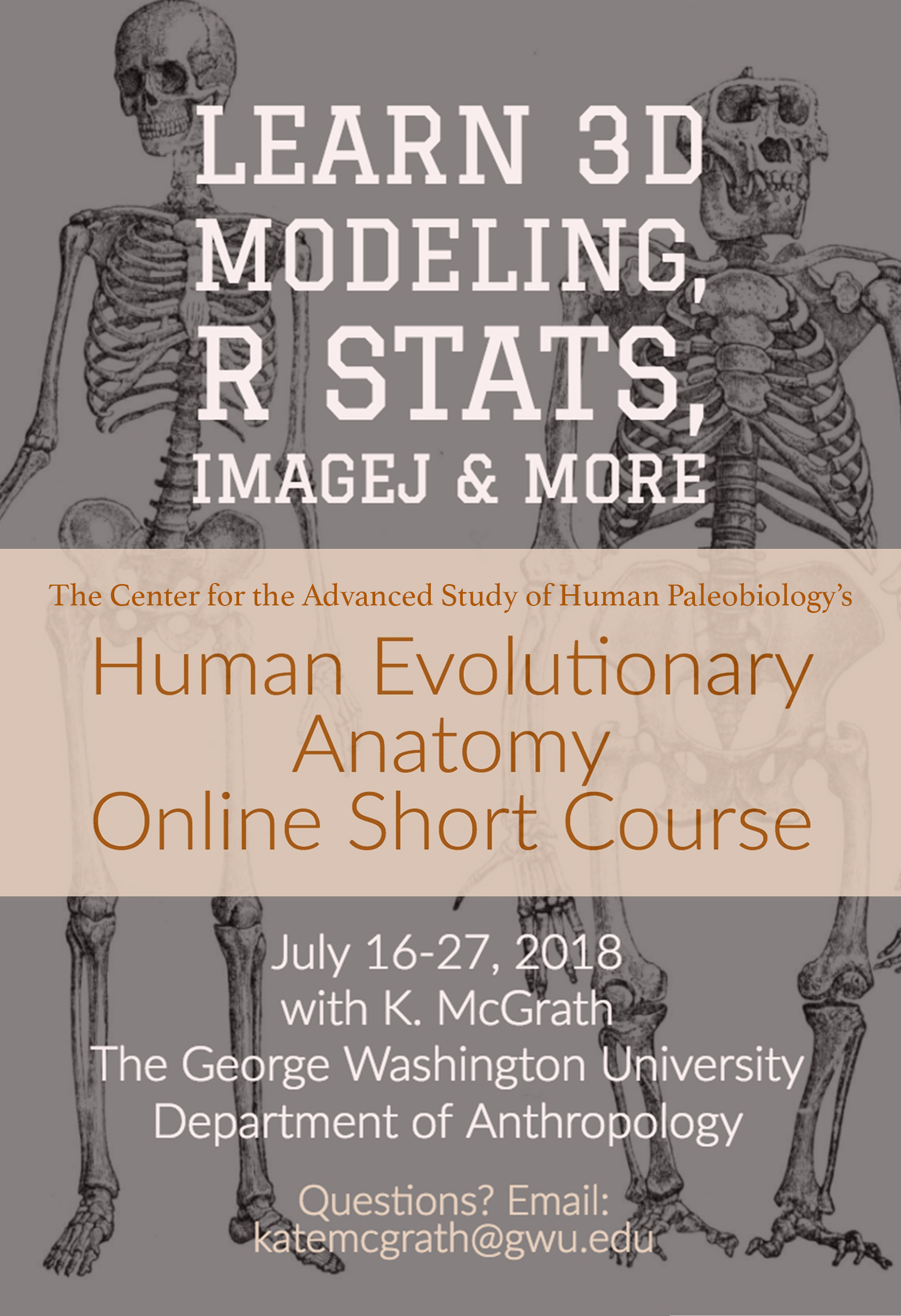 GW Human Evolutionary Anatomy Online Short Course - AABA